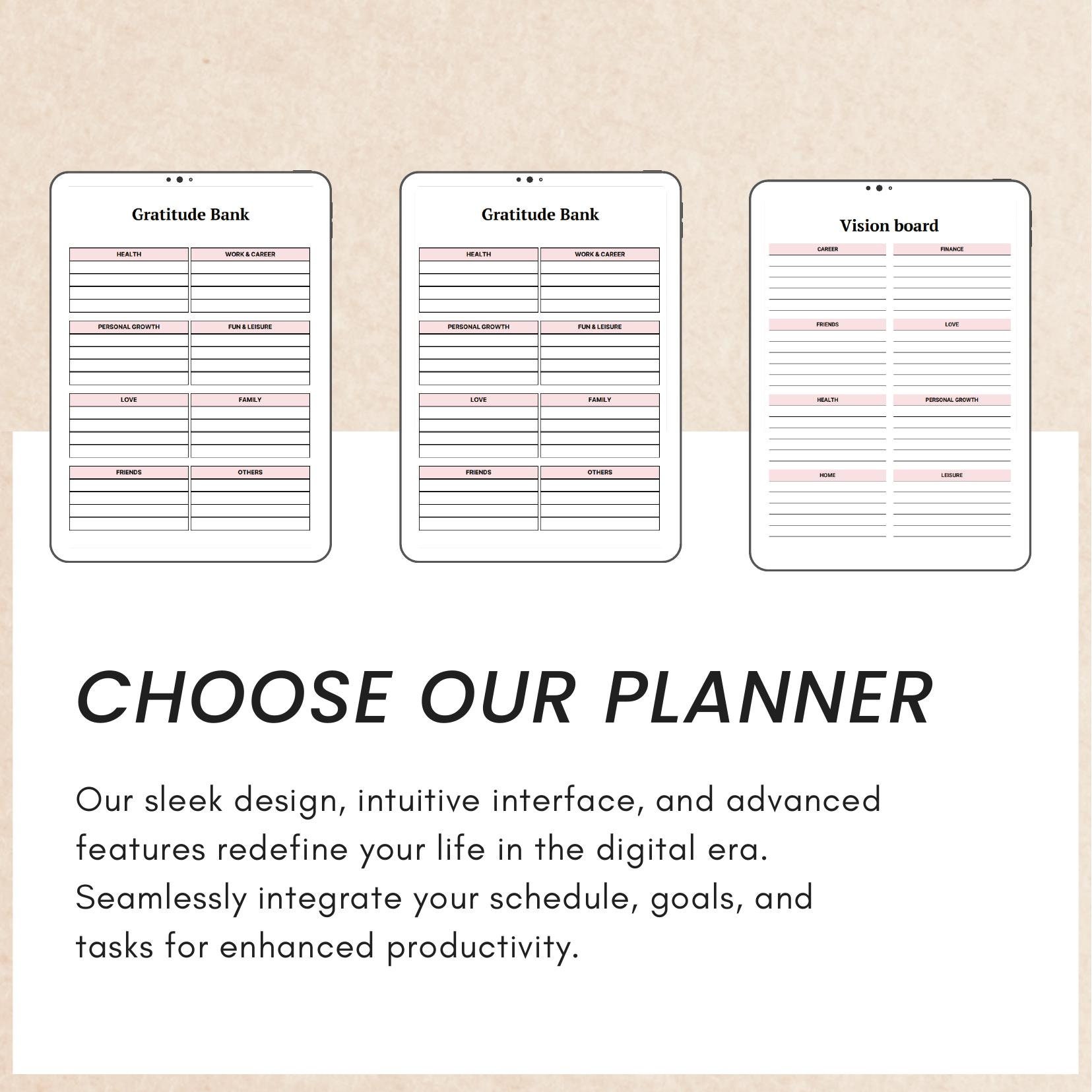 Gratitude Planner Mindfulness 2024 Planner Wellness Planner Thankful ...