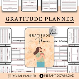 Gratitude Planner Mindfulness 2024 Planner Wellness Planner Thankful ...
