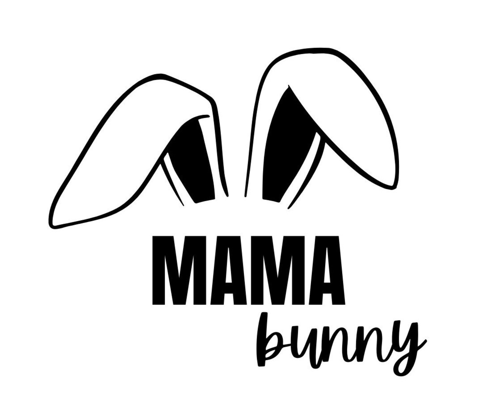 Mama Bunny Easter SVG - Etsy
