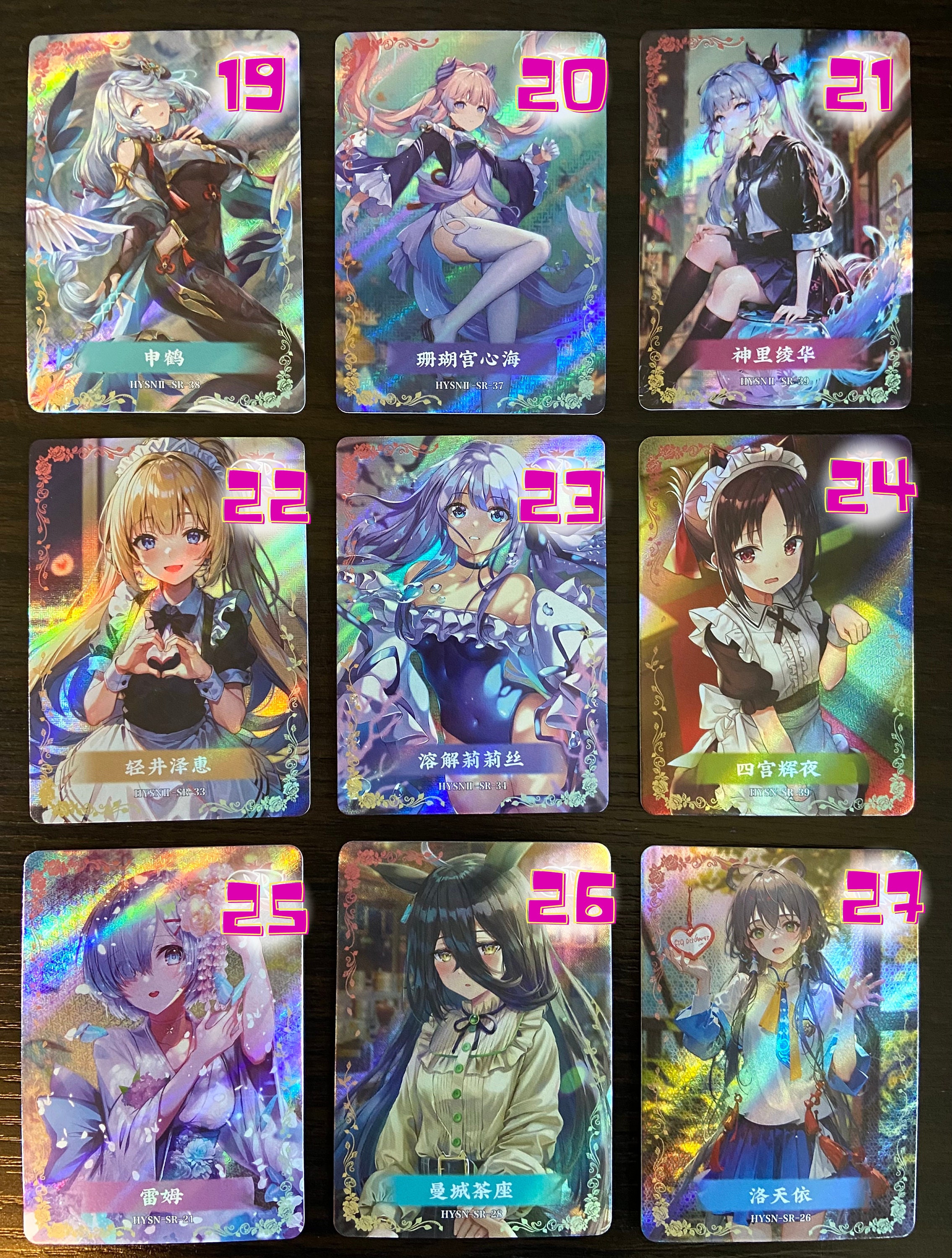 Goddess Story Anime Waifu Cards choose Your Waifu - Etsy