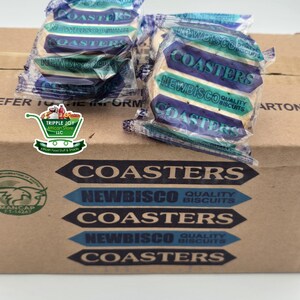 Box of Coaster Biscuits 48pcs - Etsy