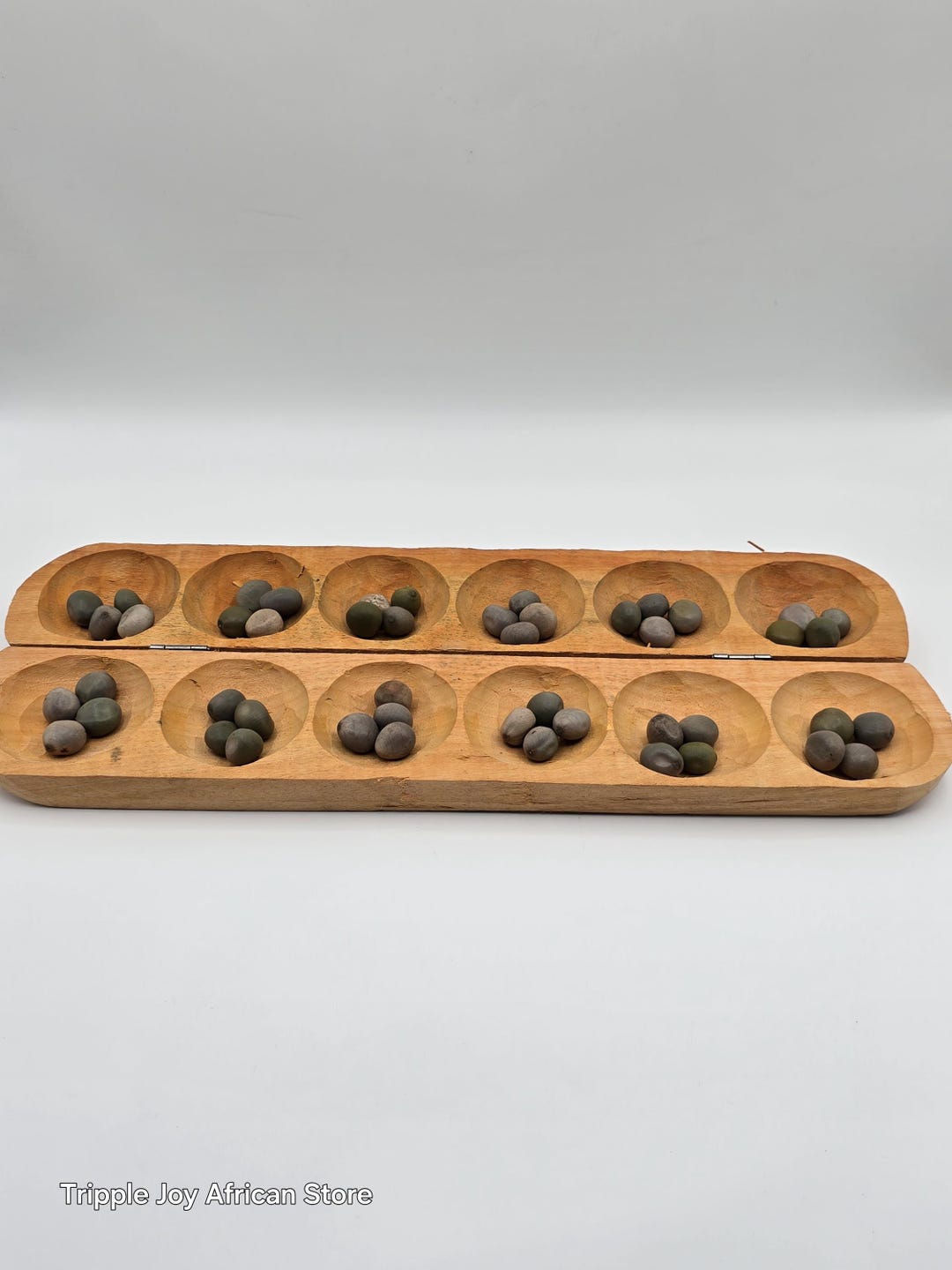 Ayo Olopon( Hand Carved Solid Wood Game Board With Seeds[ Mancala] - Etsy