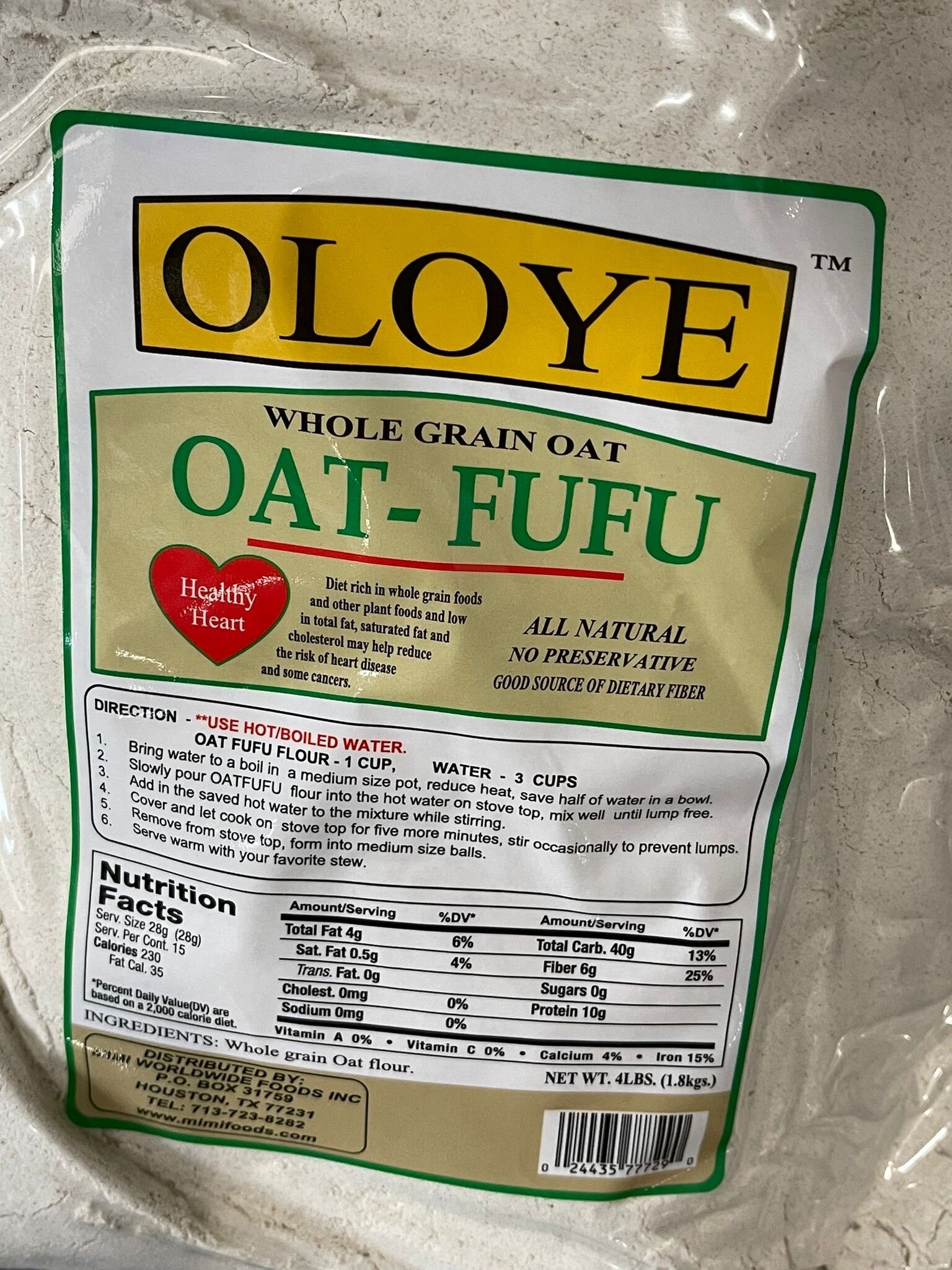 Oloye Oat Fufu - Etsy