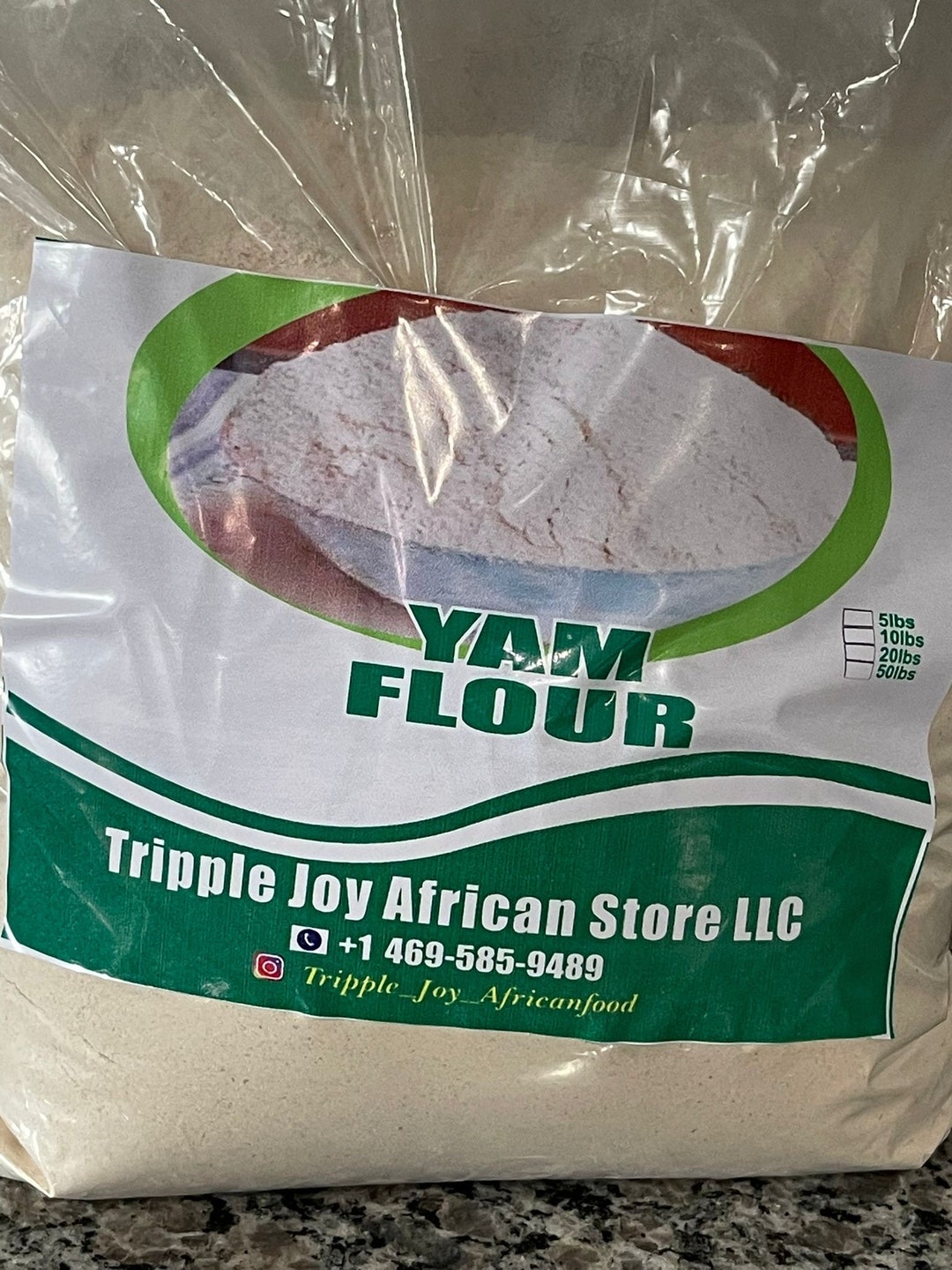 Undiluted Yam Flour: Plantain, Cassava, and Rice Flour - Etsy