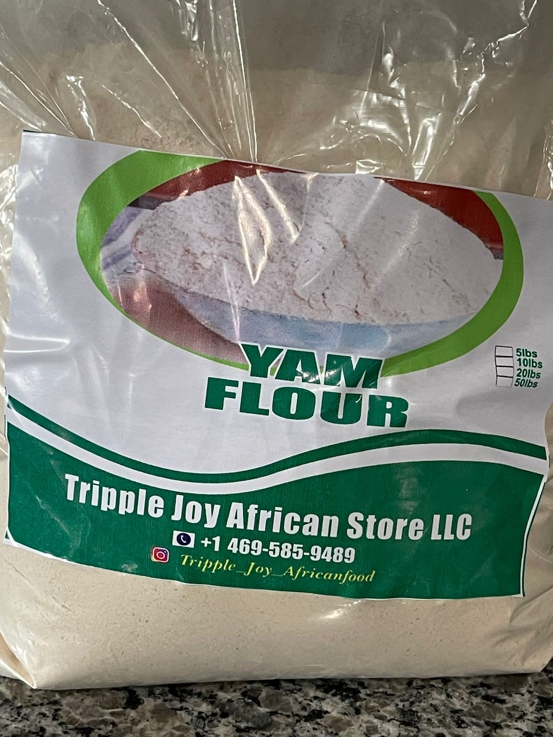 Undiluted Nigerian Yam Flour - Etsy