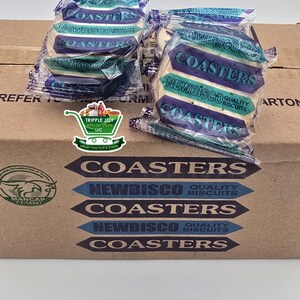 Box of Coaster Biscuits 48pcs - Etsy