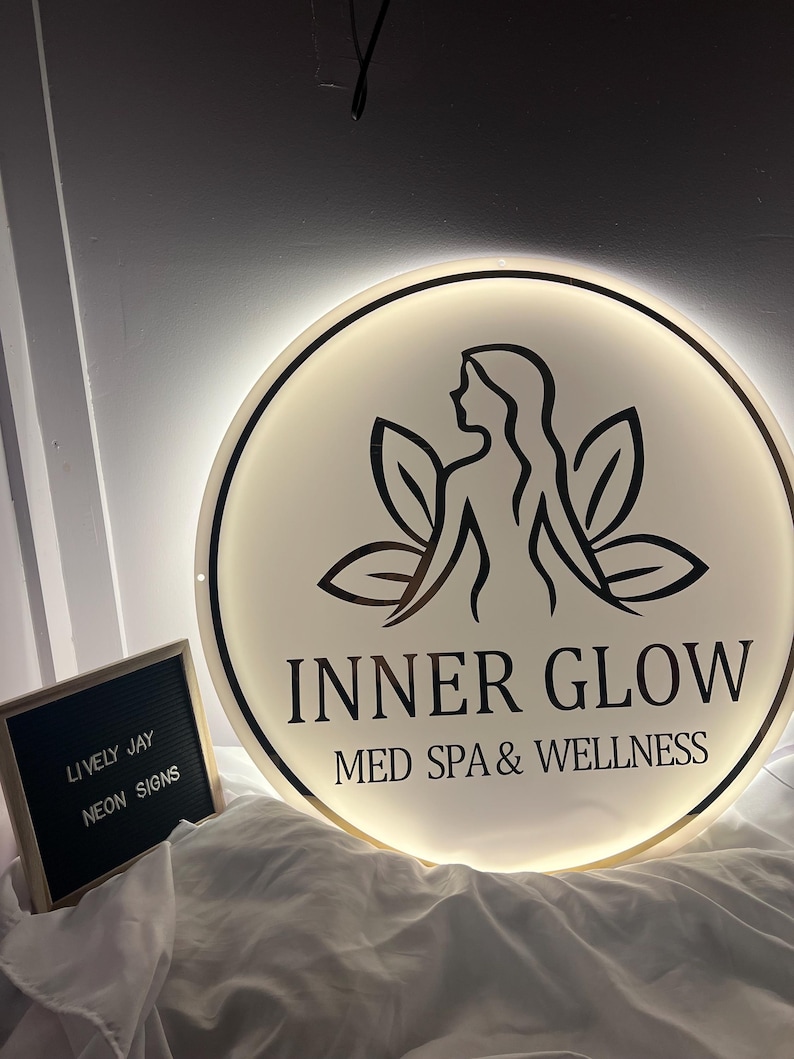 Custom Backlit Acrylic Sign | Acrylic Logo Sign | LED Business Sign ...