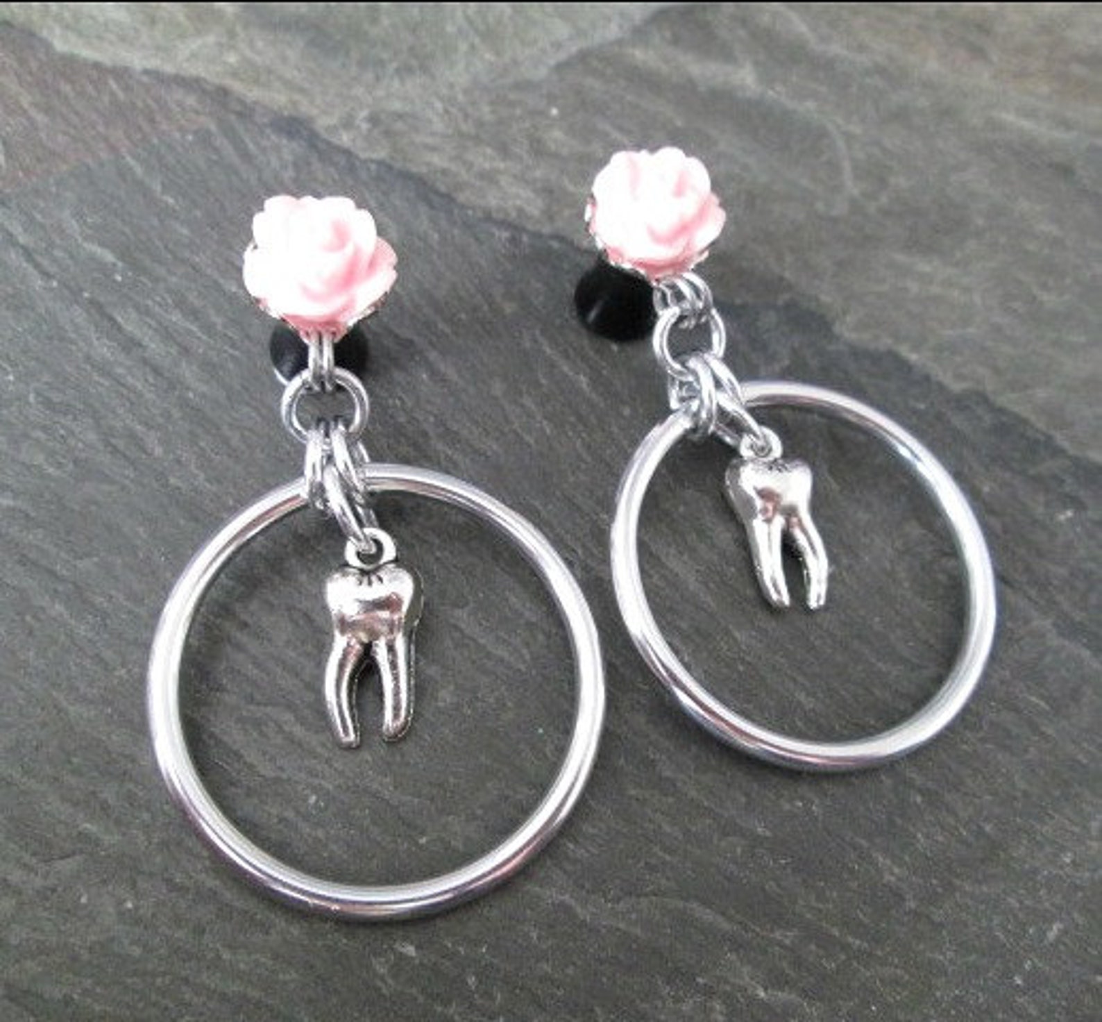 Dangle Plugs 12g 10g 8g 6g 4g 2g 0g Tooth and Rose - Etsy