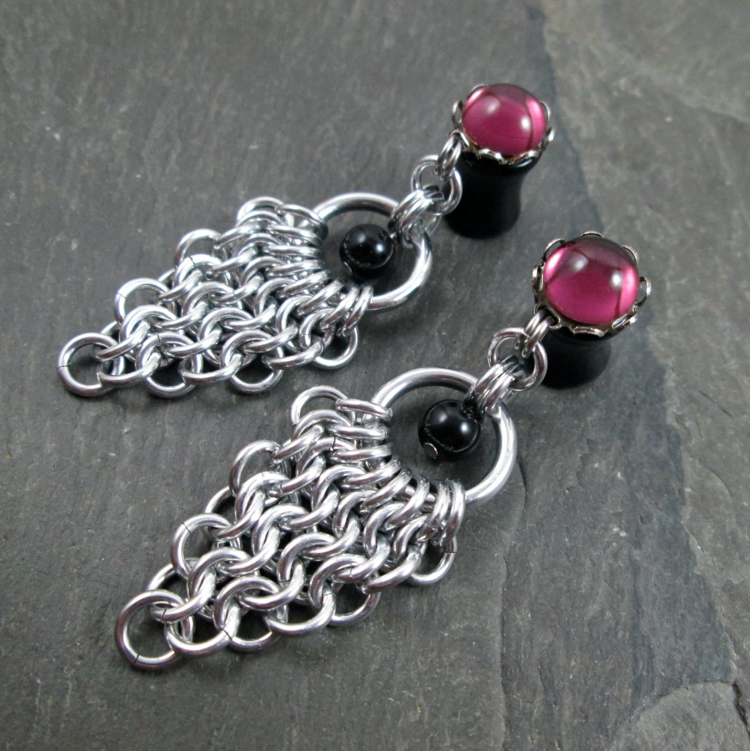 Dangle Plugs, 12g, 10g, 8g, 6g, 4g, 2g, 0g, Gothic Wedding Gauges ...