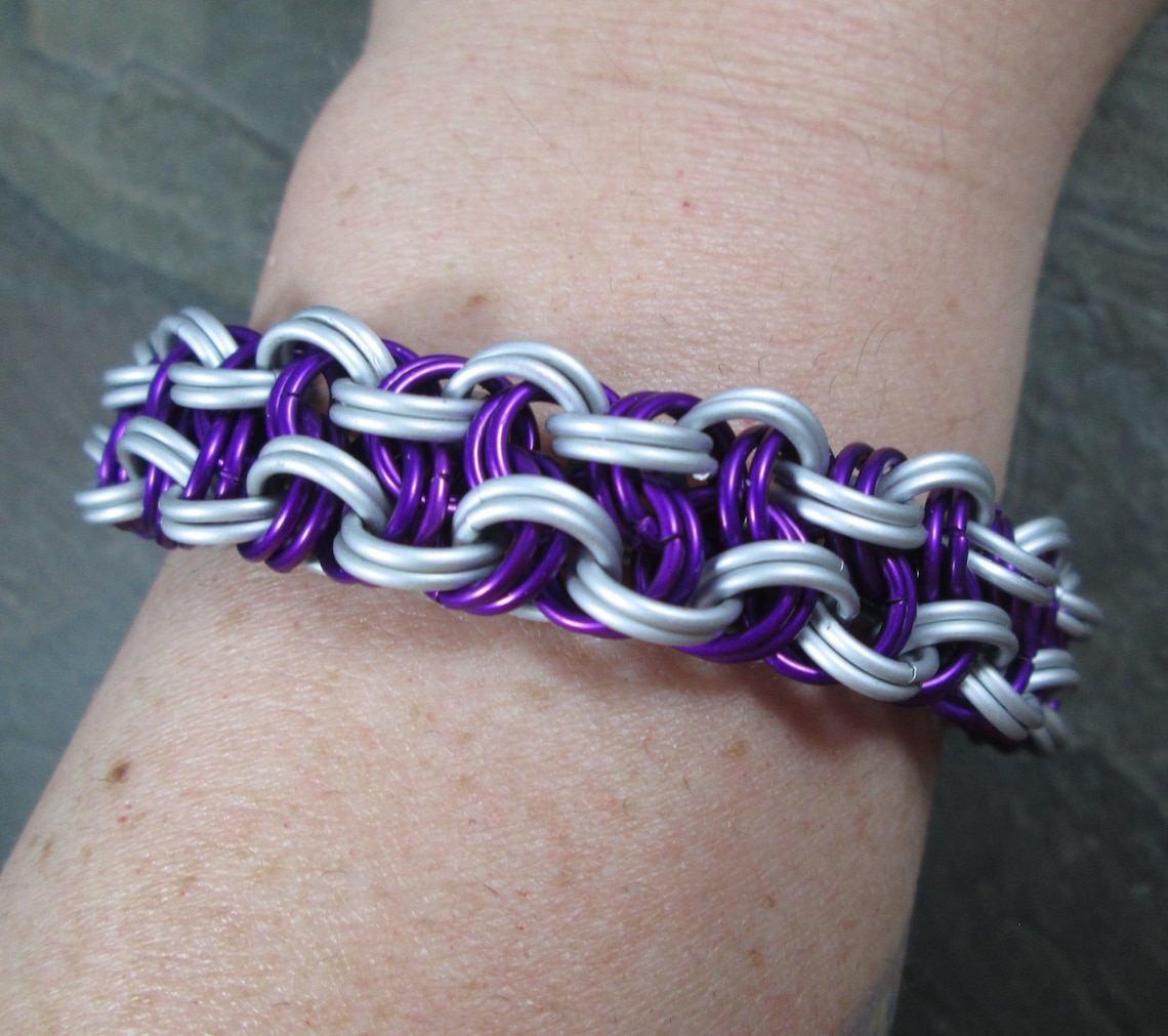 Chainmaille Bracelet Chainmail Jewelry Kinged Vipera Berus | Etsy