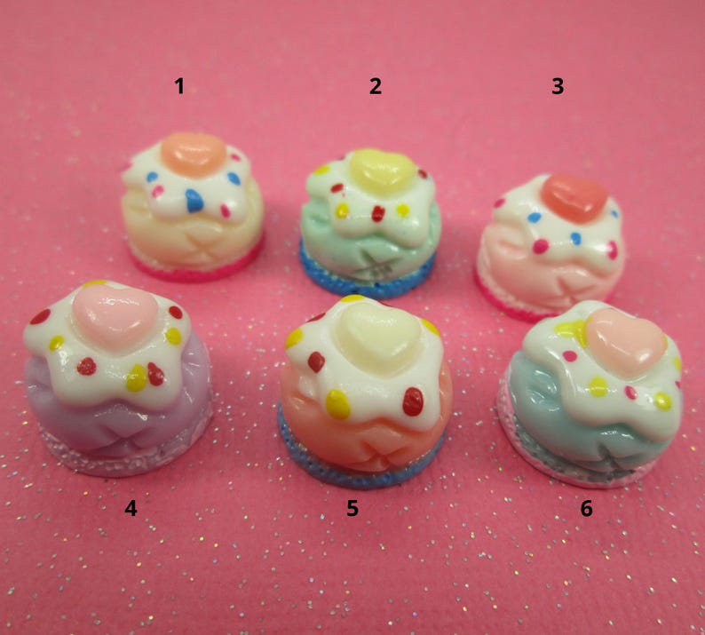 Mini Heart Cupcake Dessert Ring Steel Band Choose Color - Etsy