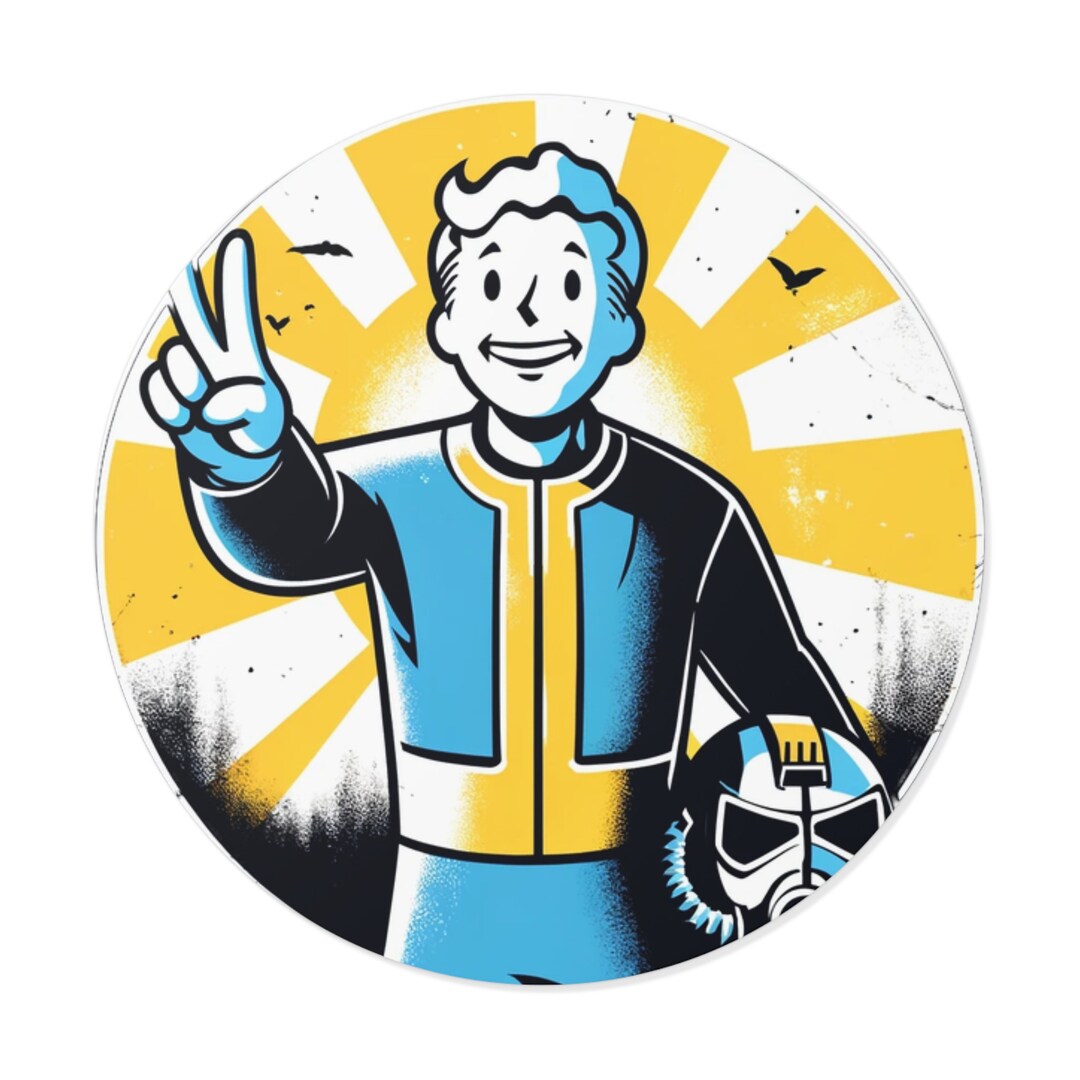 Fallout Retro Vault Boy Victory Vinyl Sticker - Etsy