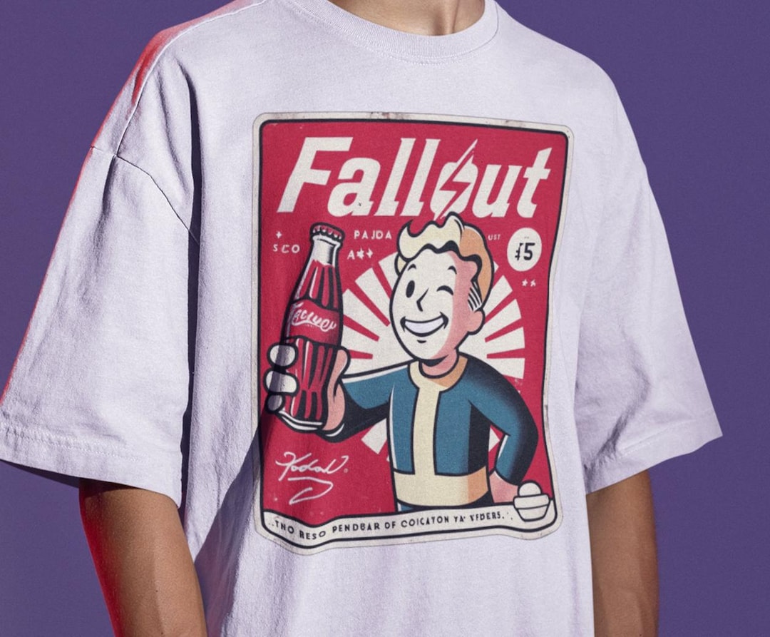 Fallout Retro T-shirt Vintage Nuka Cola Tee - Etsy UK