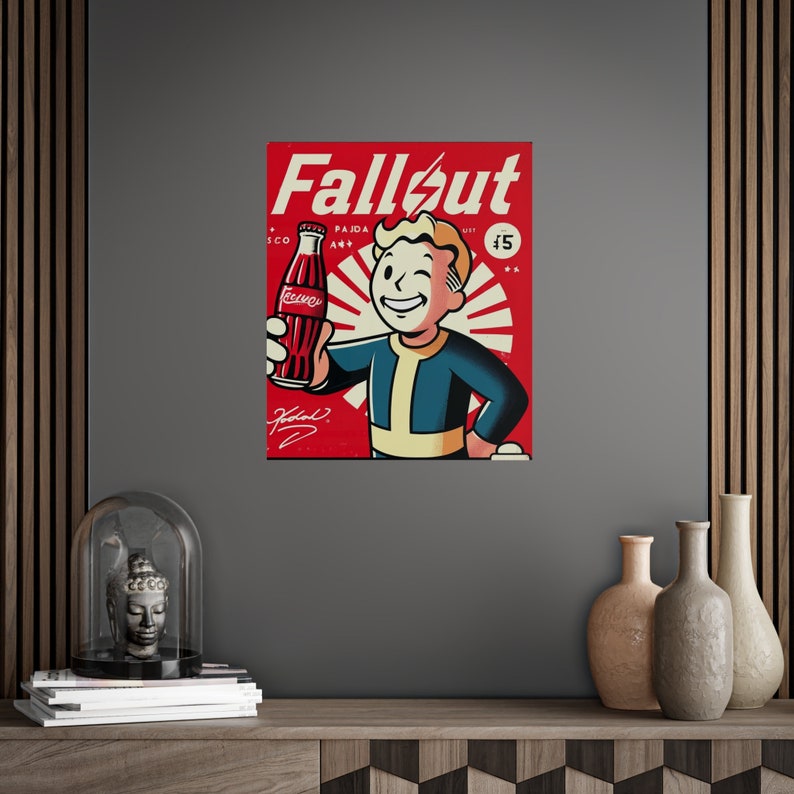 Póster clásico de Nuka-Cola Vault Boy / Fallout New Vegas Fallout 4 ...