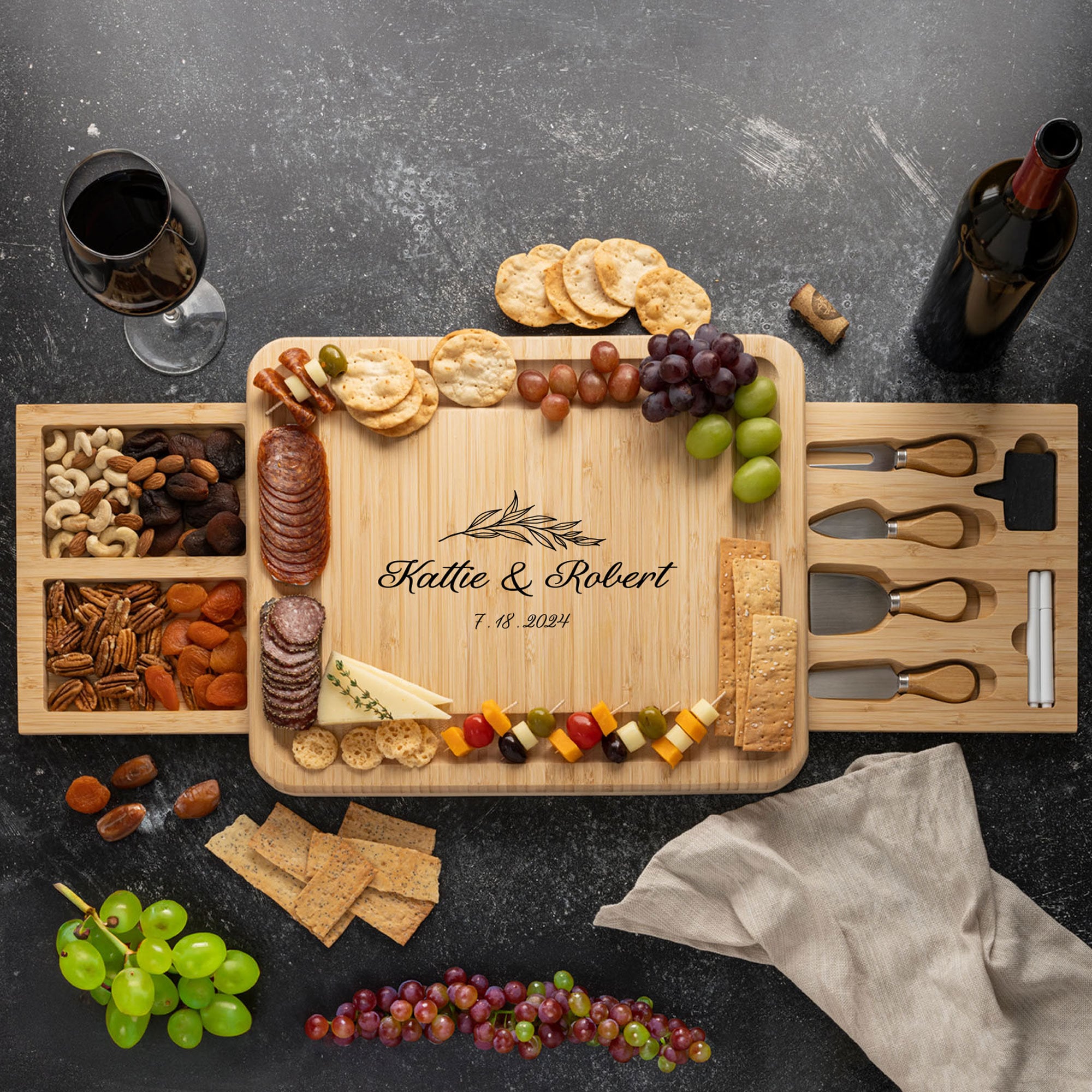 Custom Charcuterie Board, Personalized Cheese Board, Bridal Shower Gift ...