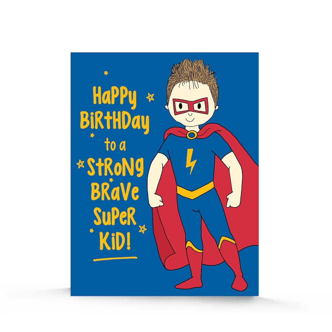 Super Boy Birthday Card | Birthday Cards for Boys | Superhero Birthday ...