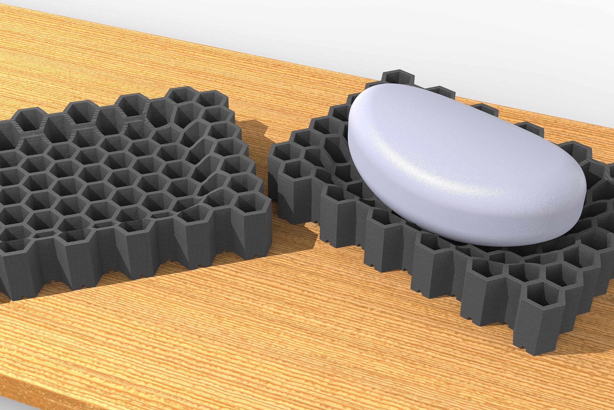 3D Printed Honeycomb Bar Soap Holder - Etsy