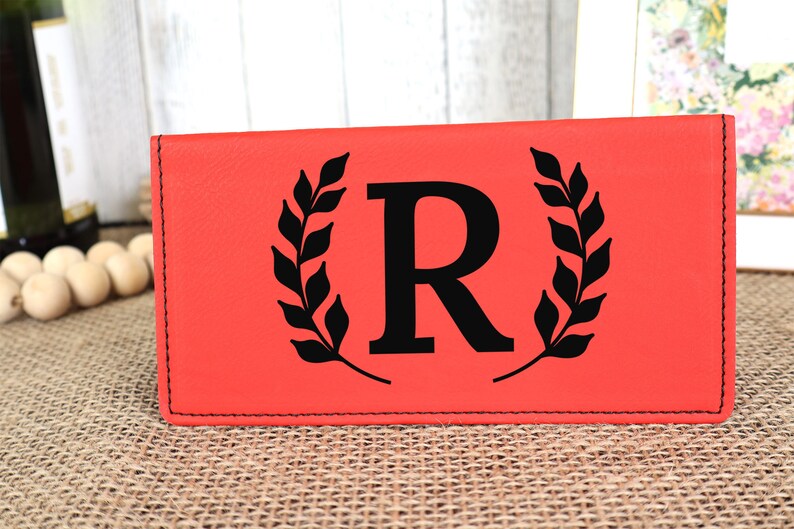 Personalized Checkbook Cover, Custom Engraved Checkbook Cover, Leather ...