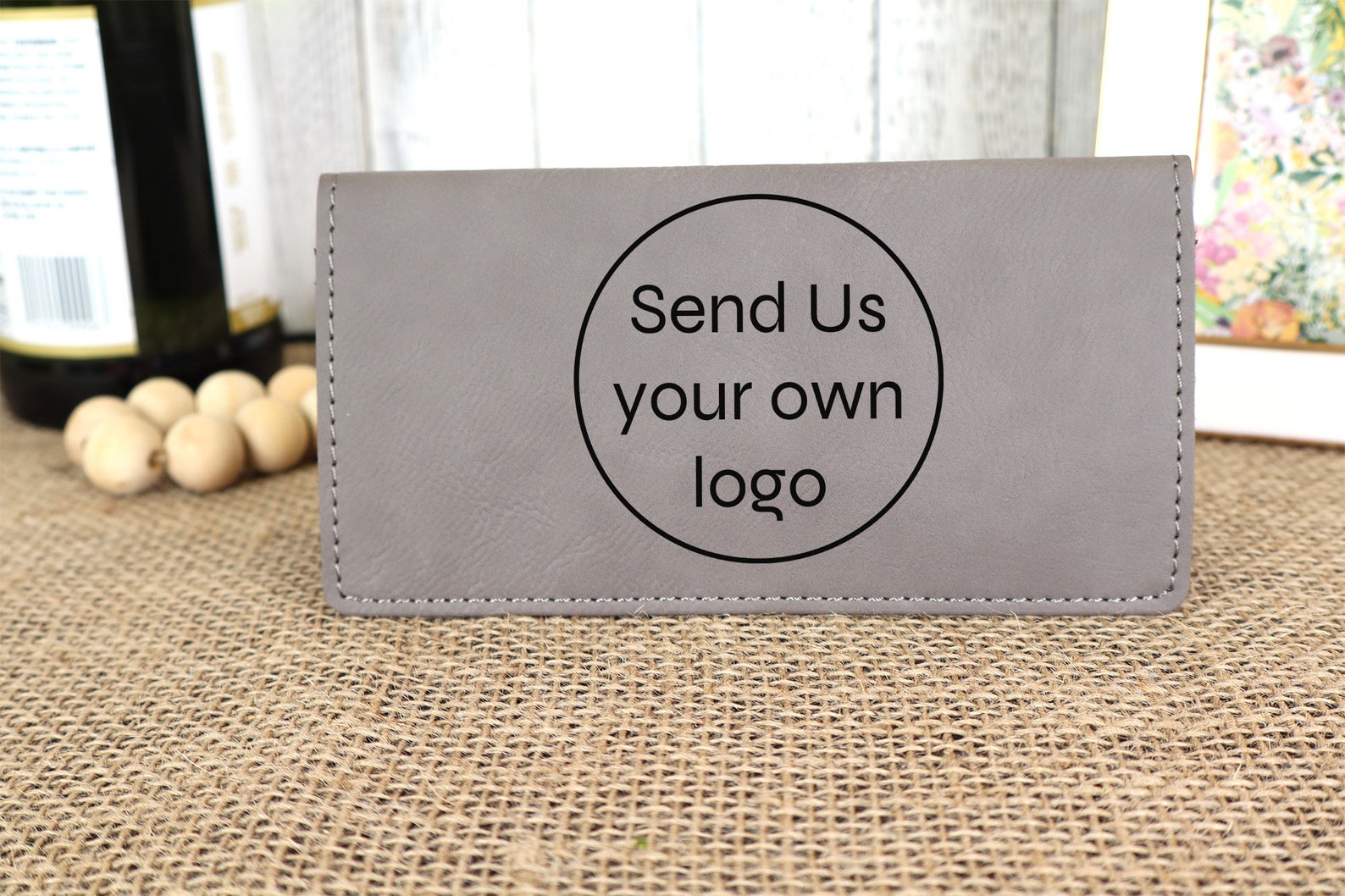 Personalized Checkbook Cover, Custom Engraved Checkbook Cover, Leather ...