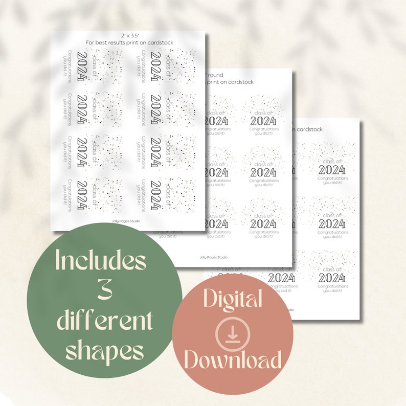 Class of 2024 Congratulations Printable Gift Tag Congrats Grad ...