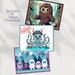 Cryptid Creatures Postcard Set: Bigfoot, Loch Ness, Kraken (digital ...