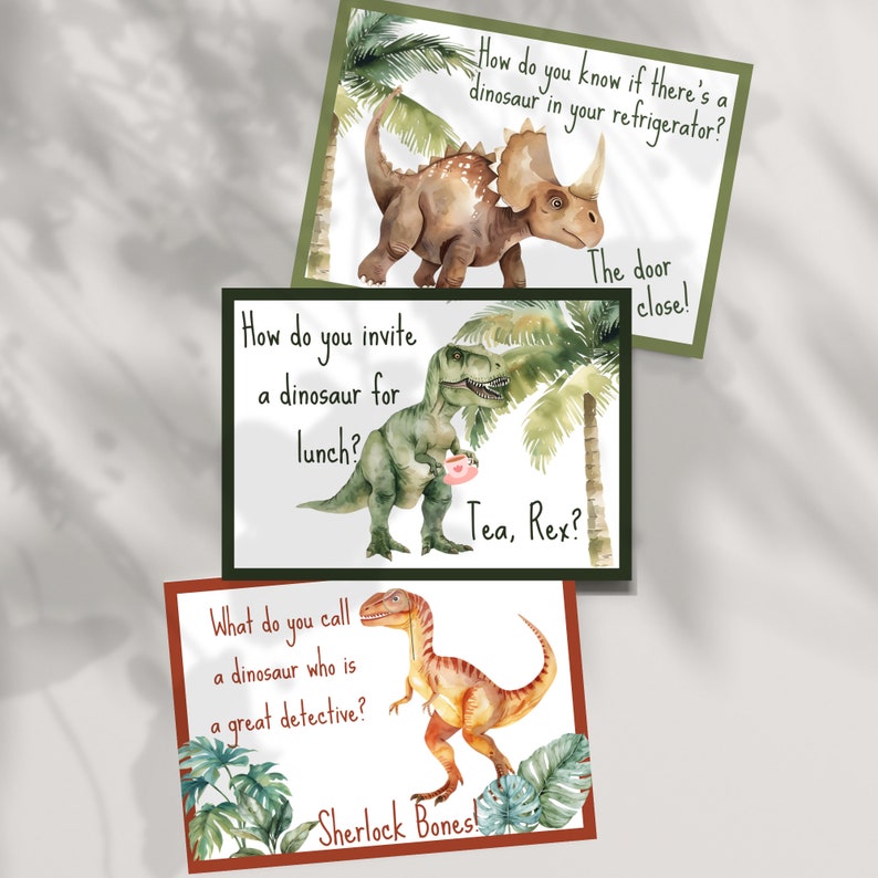 Printable Lunch Box Notes | Back to School | Dinosaur Jokes for Kids ...