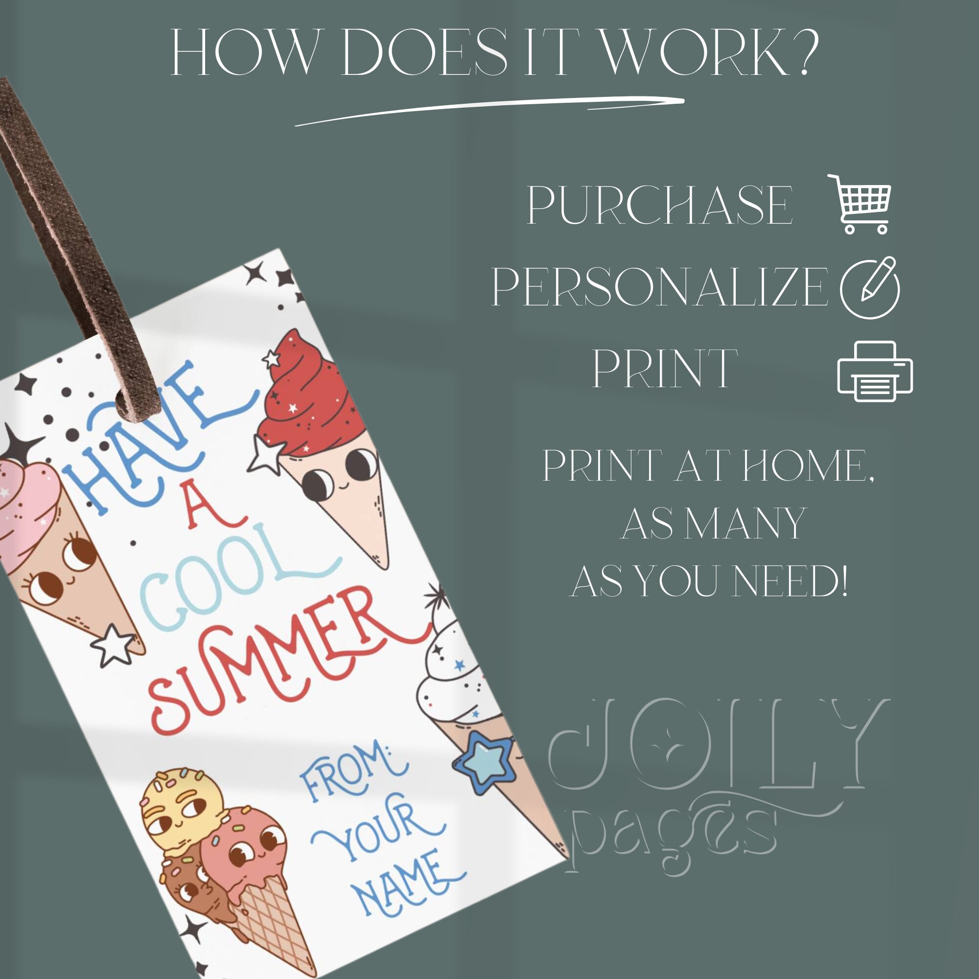 Have A Cool Summer Gift Tag | for Students From Teacher | Popsicle Ice ...