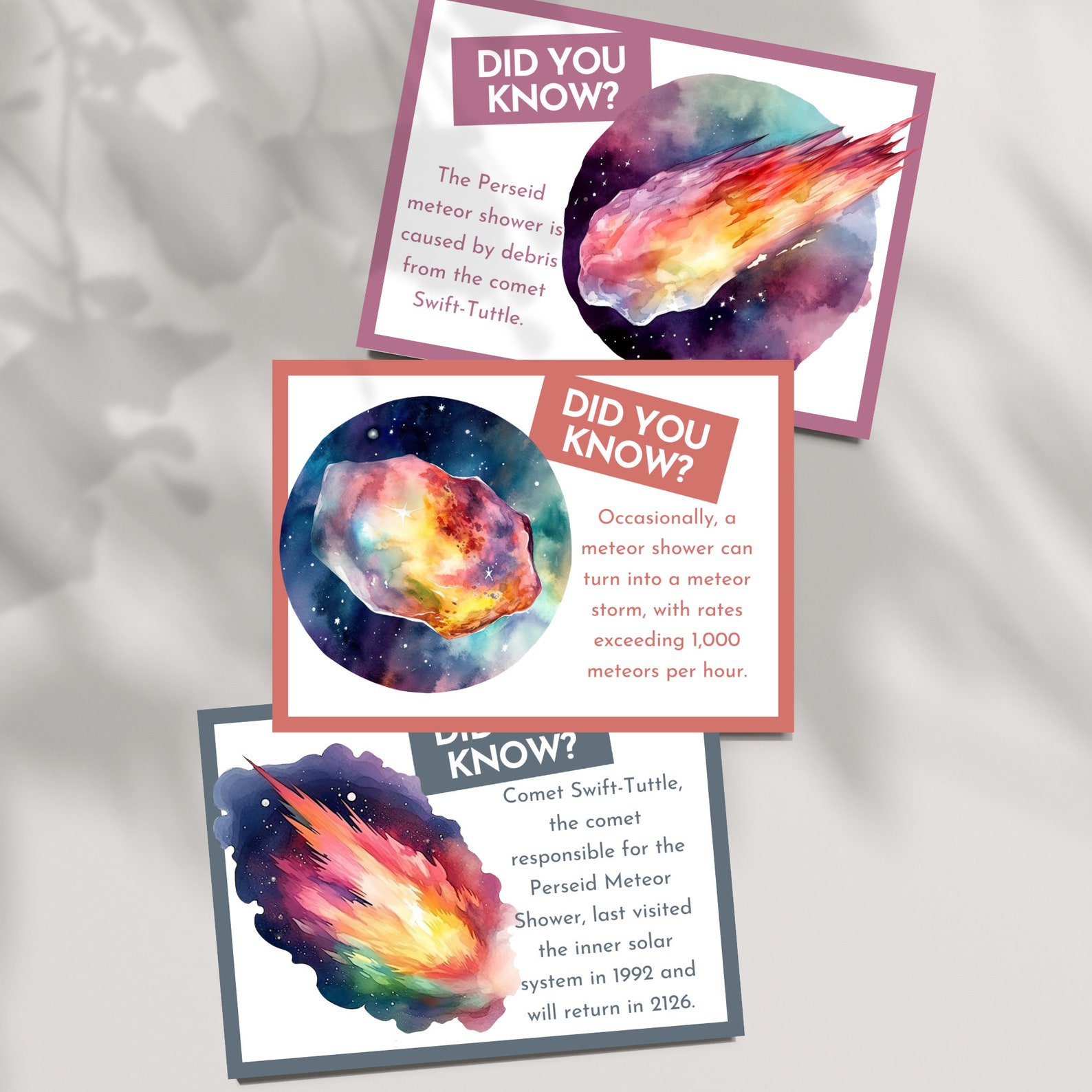 Printable Lunch Box Notes | Back to School | Meteor Shower Facts for ...