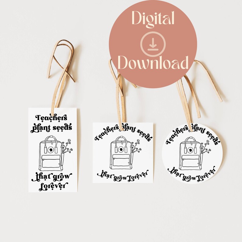 Teacher Appreciation Printable Gift Tags Teacher Thank You Teachers ...