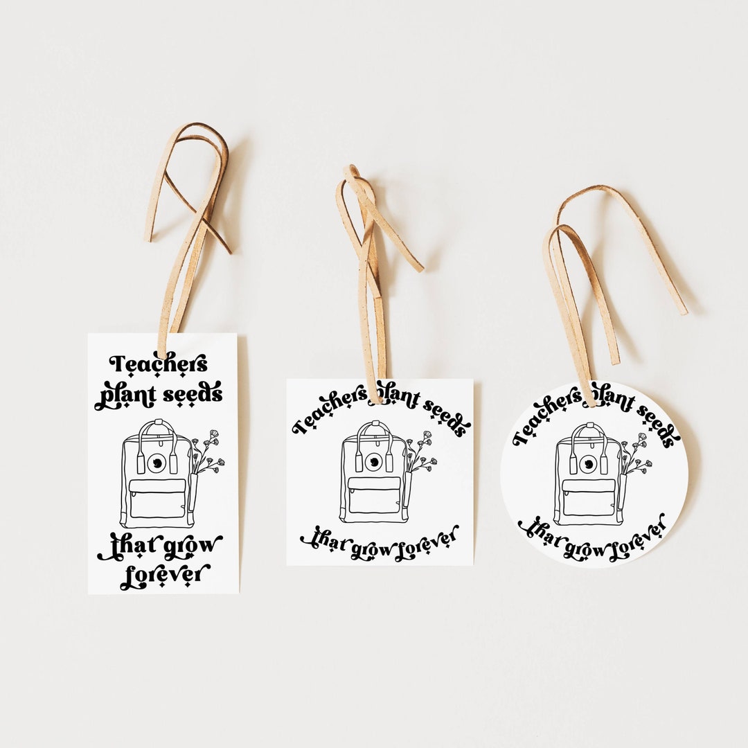 Teacher Appreciation Printable Gift Tags Teacher Thank You Teachers ...