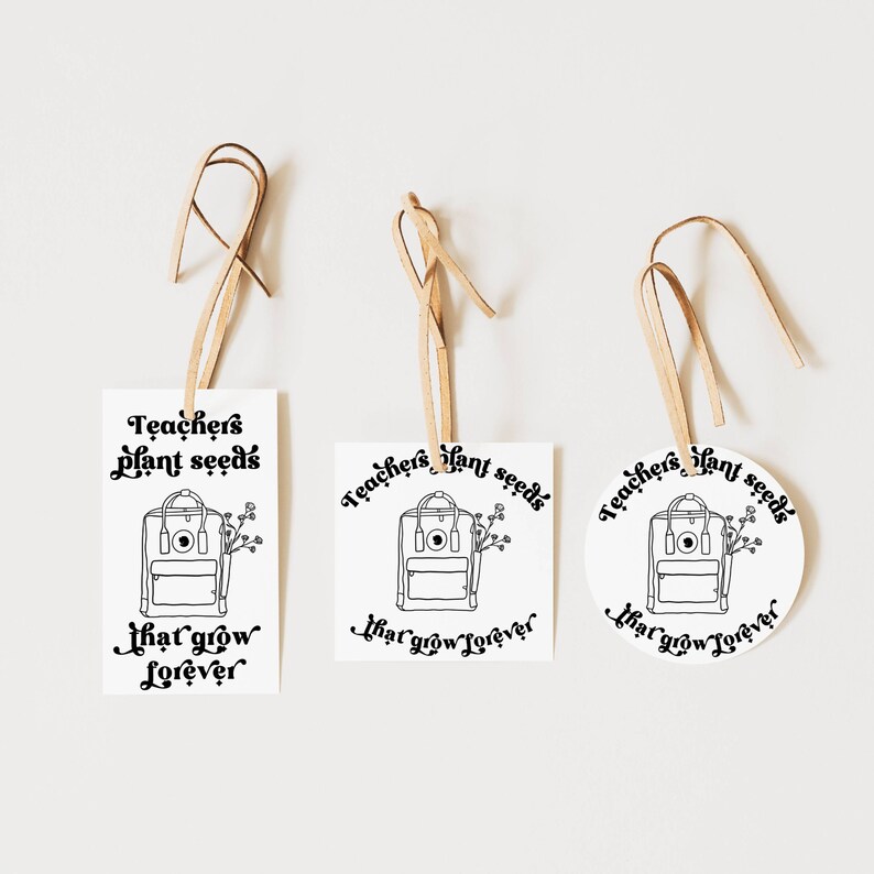 Teacher Appreciation Printable Gift Tags Teacher Thank You Teachers ...