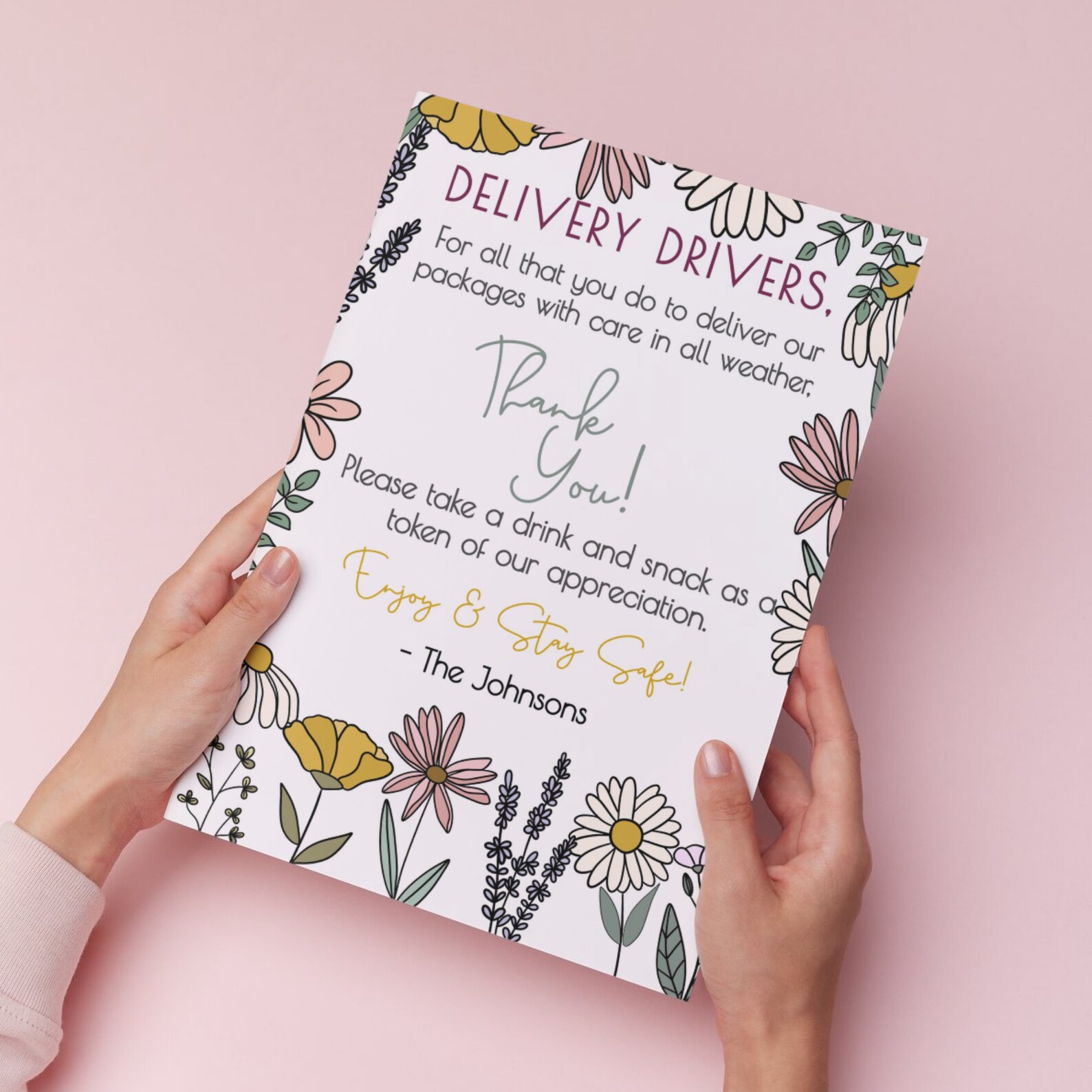 Delivery Driver Appreciation Customizable Sign | UPS Driver Gift ...