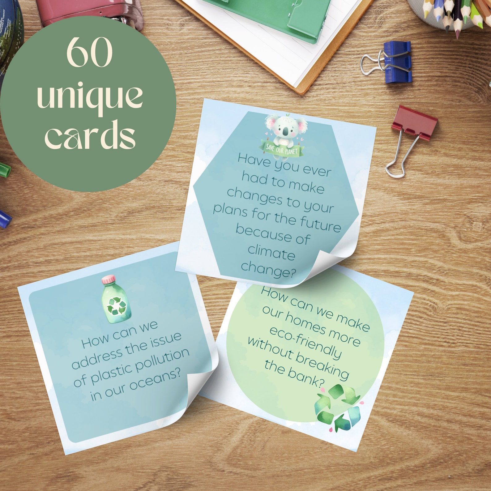 Printable Conversation Cards | Earth Day Discussion Starters ...