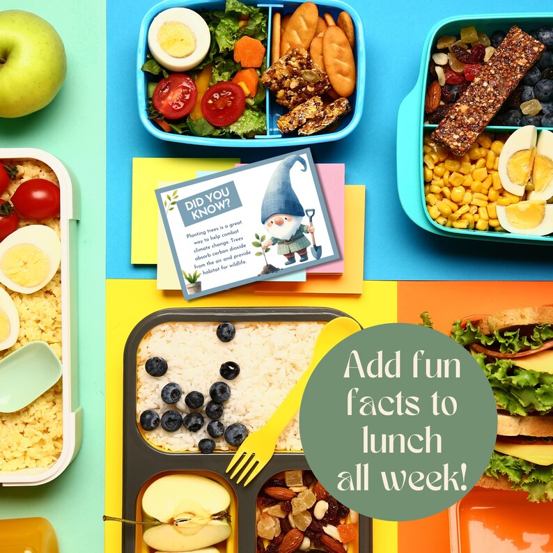 Earth Day Lunchbox Notes for Kids Earth Day Facts Science Facts for ...