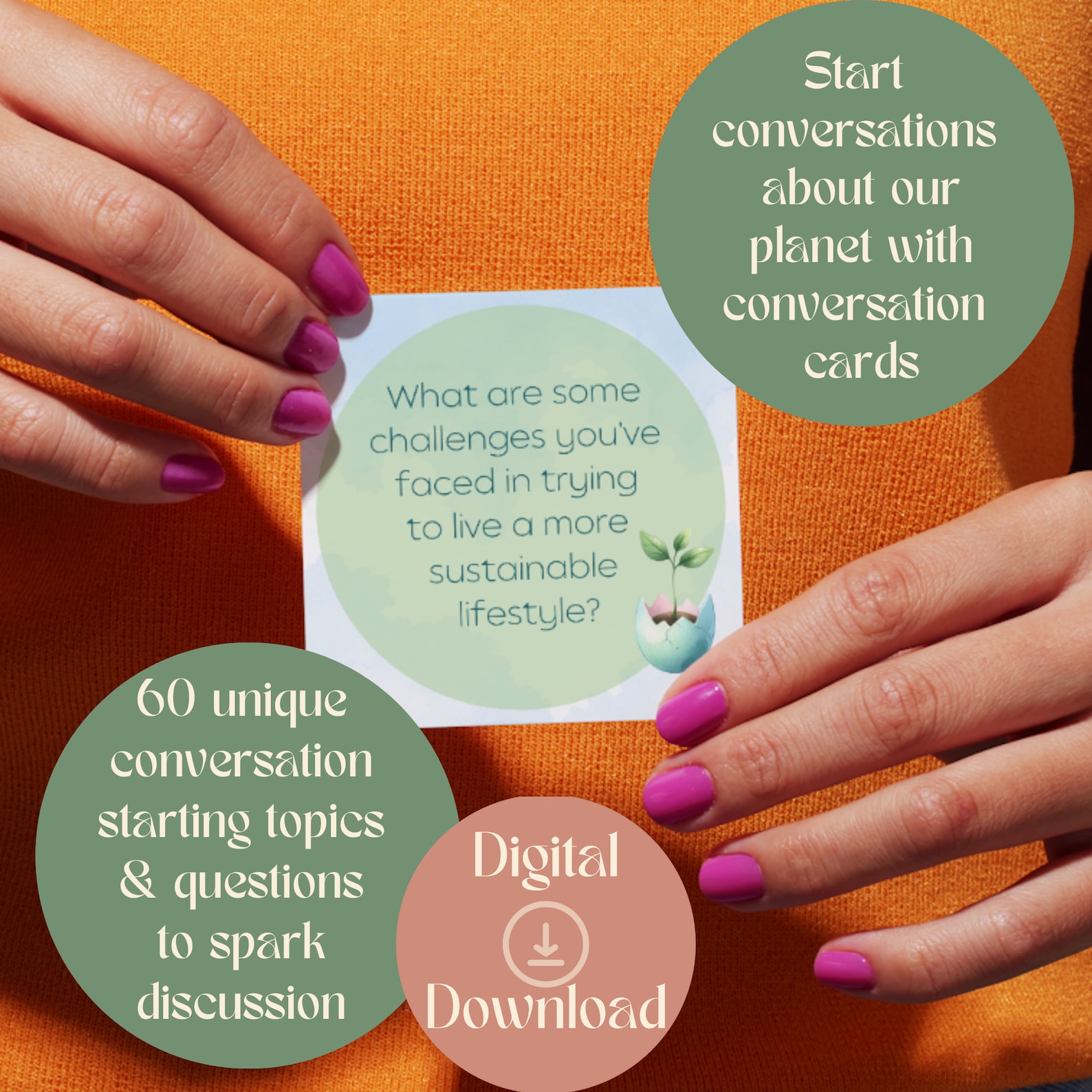 Printable Conversation Cards | Earth Day Discussion Starters ...
