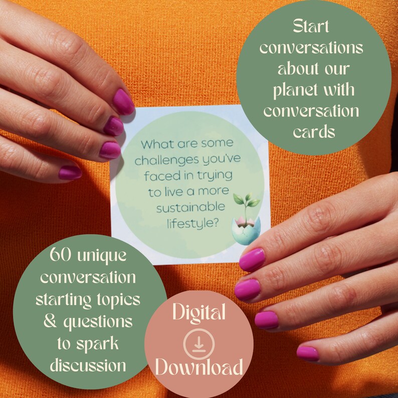 Printable Conversation Cards | Earth Day Discussion Starters ...