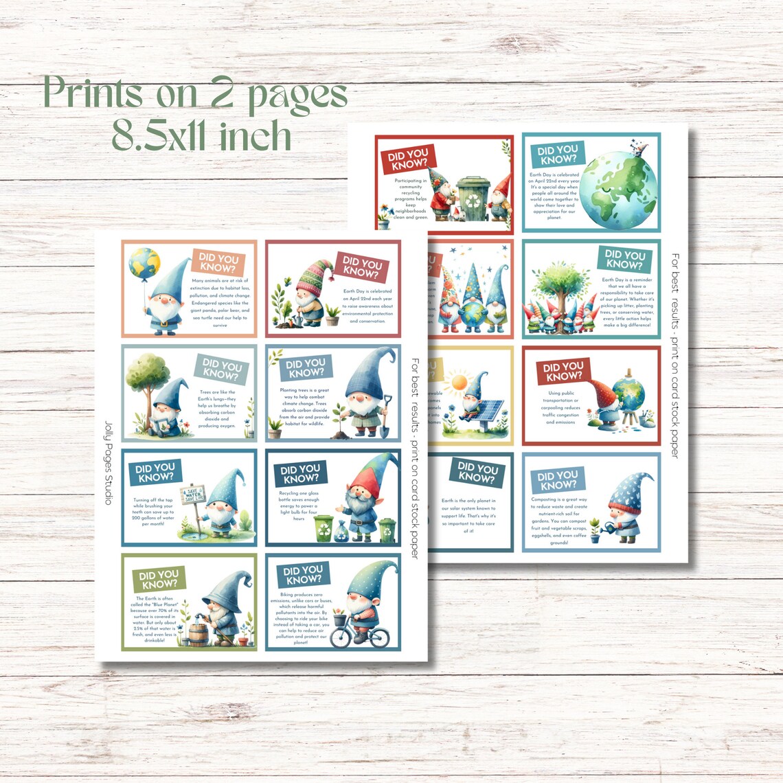 Earth Day Lunchbox Notes for Kids: Gnome Theme (digital Download) - Etsy