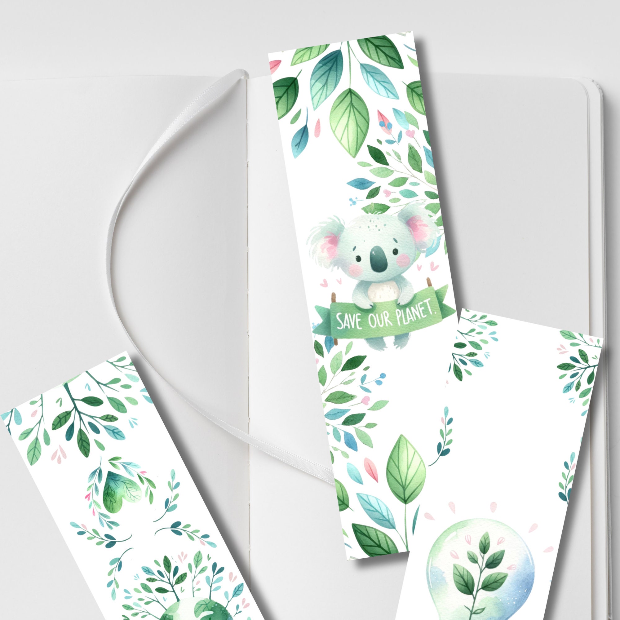 Earth Day Bookmarks: Conservation Theme, Set of 12 (PDF Download) - Etsy