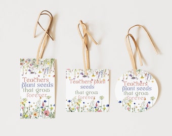 Teacher Appreciation Printable Gift Tags Teacher Thank You Teachers ...