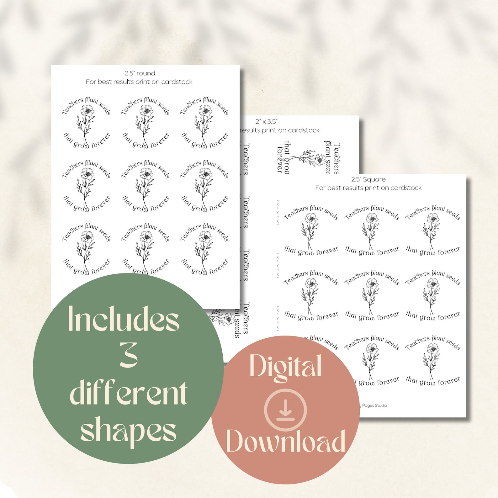 Teacher Appreciation Printable Gift Tags | Teacher Thank You | Teachers ...