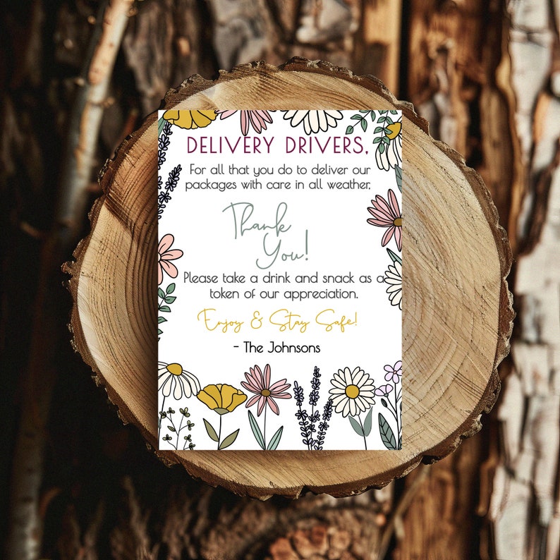 Delivery Driver Appreciation Customizable Sign | UPS Driver Gift ...