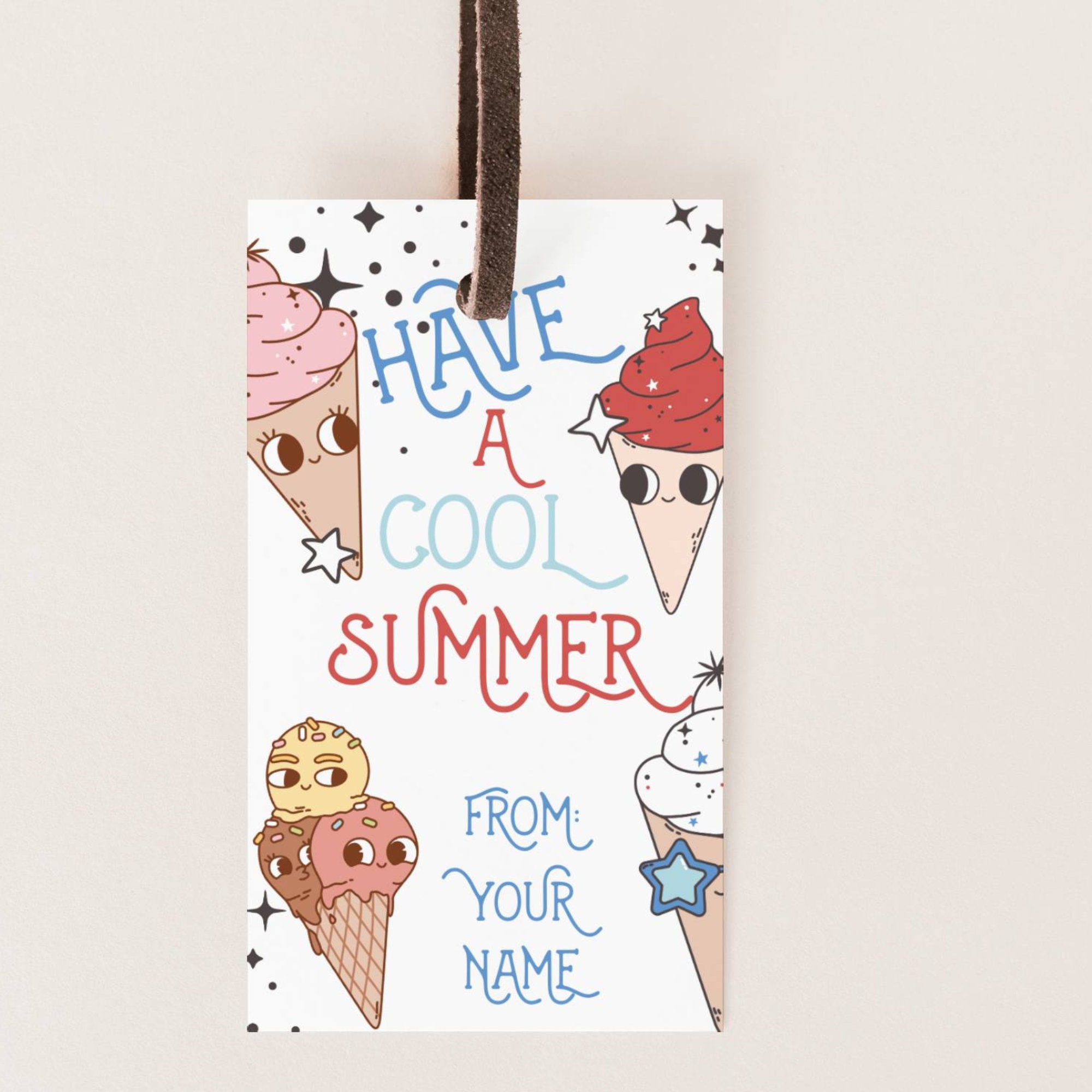 Have A Cool Summer Gift Tag | for Students From Teacher | Popsicle Ice ...