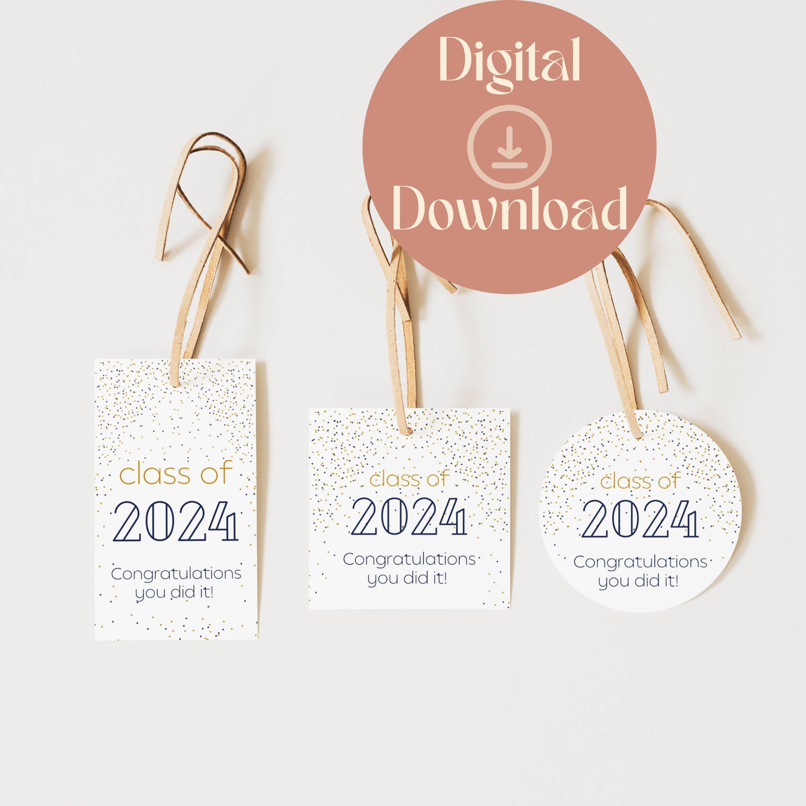 Class of 2024 Congratulations Printable Gift Tag Congrats Grad ...