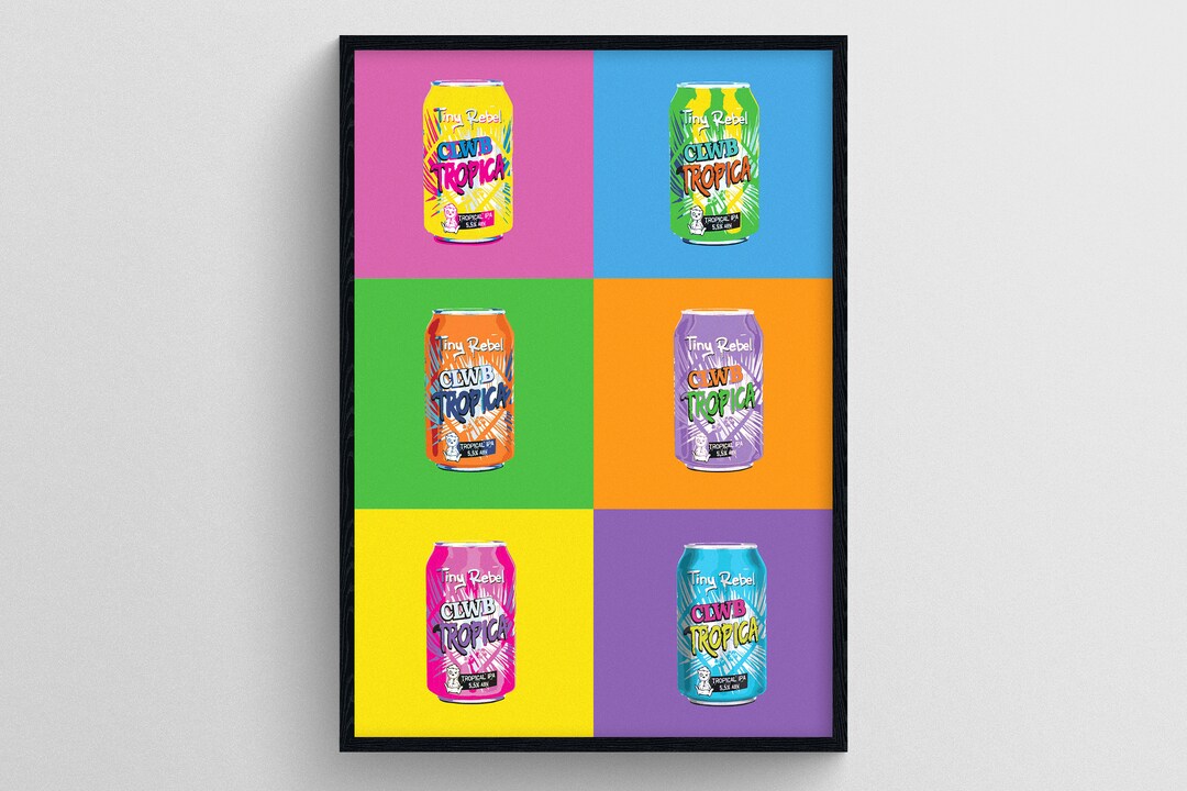 Tiny Rebel Beer Can Wall Print | Boyfriend Wall Print | Beer Wall Print ...