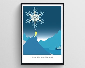 Frozen Minimalist Movie Poster - Etsy
