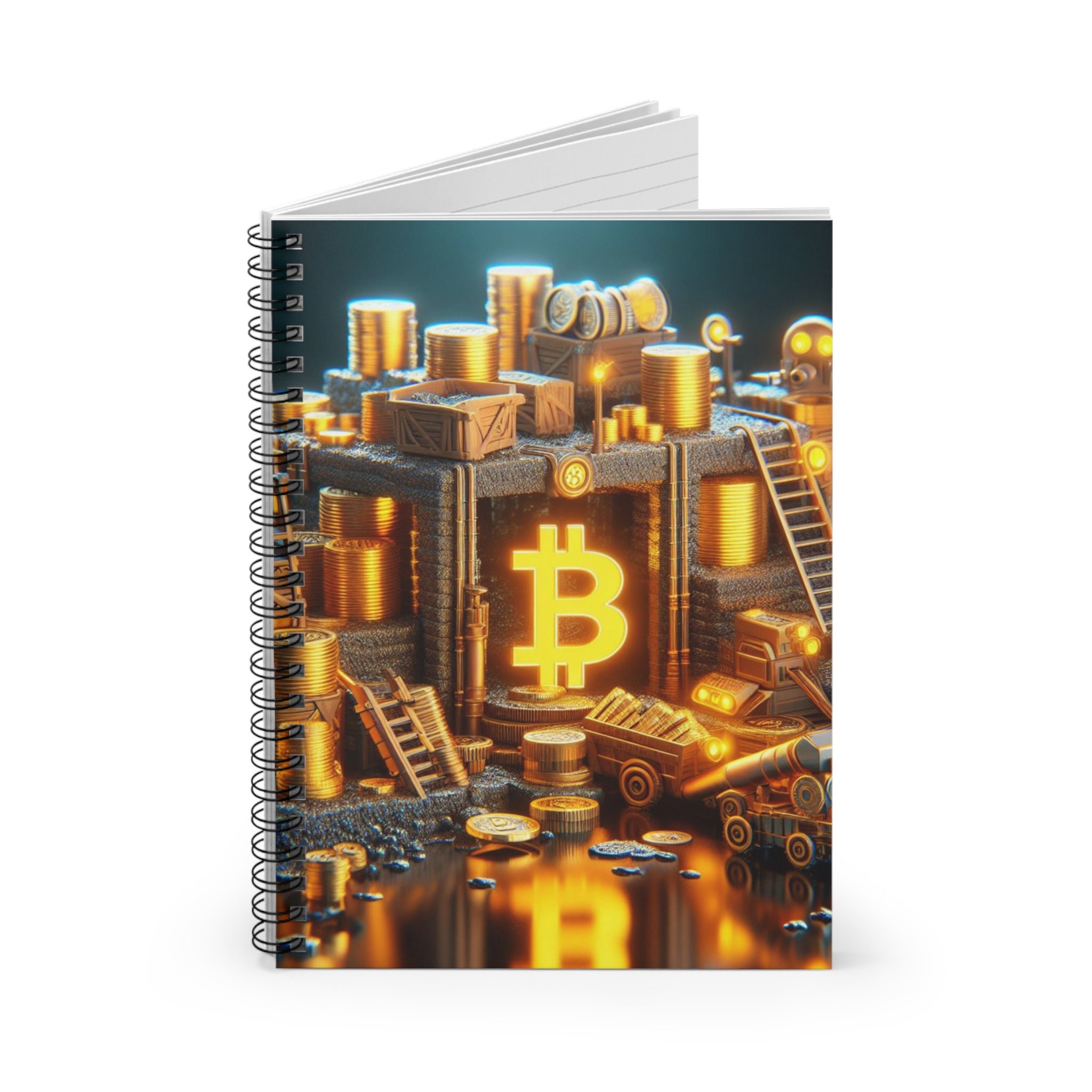 Bitcoin Barn Spiral Notebook Ruled Line BTC Mine Back to School Note ...