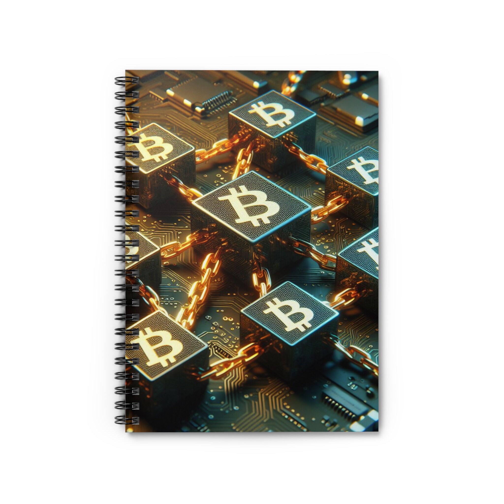 Bitcoin Barn Spiral Notebook Ruled Line Block Chain Back to School Note ...