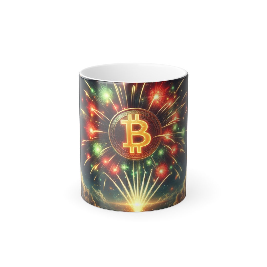 Bitcoin Barn Color Morphing Mug 11oz Ceramic Fireworks 4th of July ...