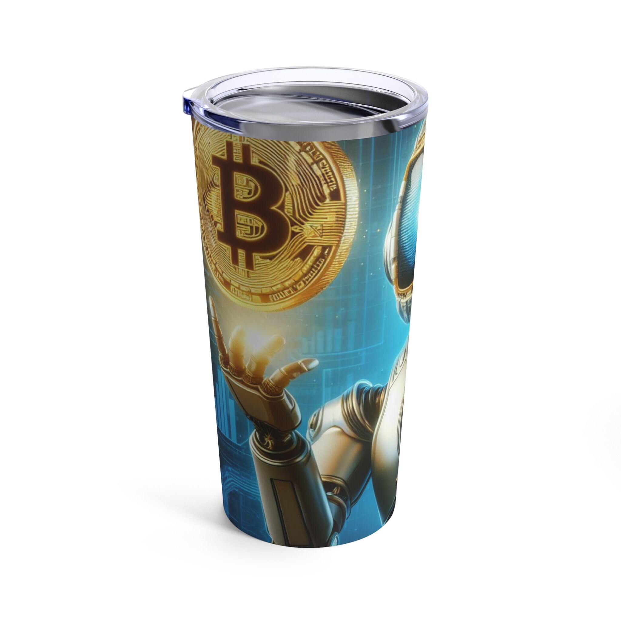 Bitcoin Barn Tumbler 20oz Bitcoin Robot Trader. Crypto Gifts for Dad ...
