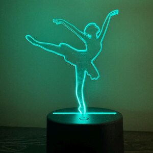 Dancer LED Night Light - Color Changing With Remote - Etsy